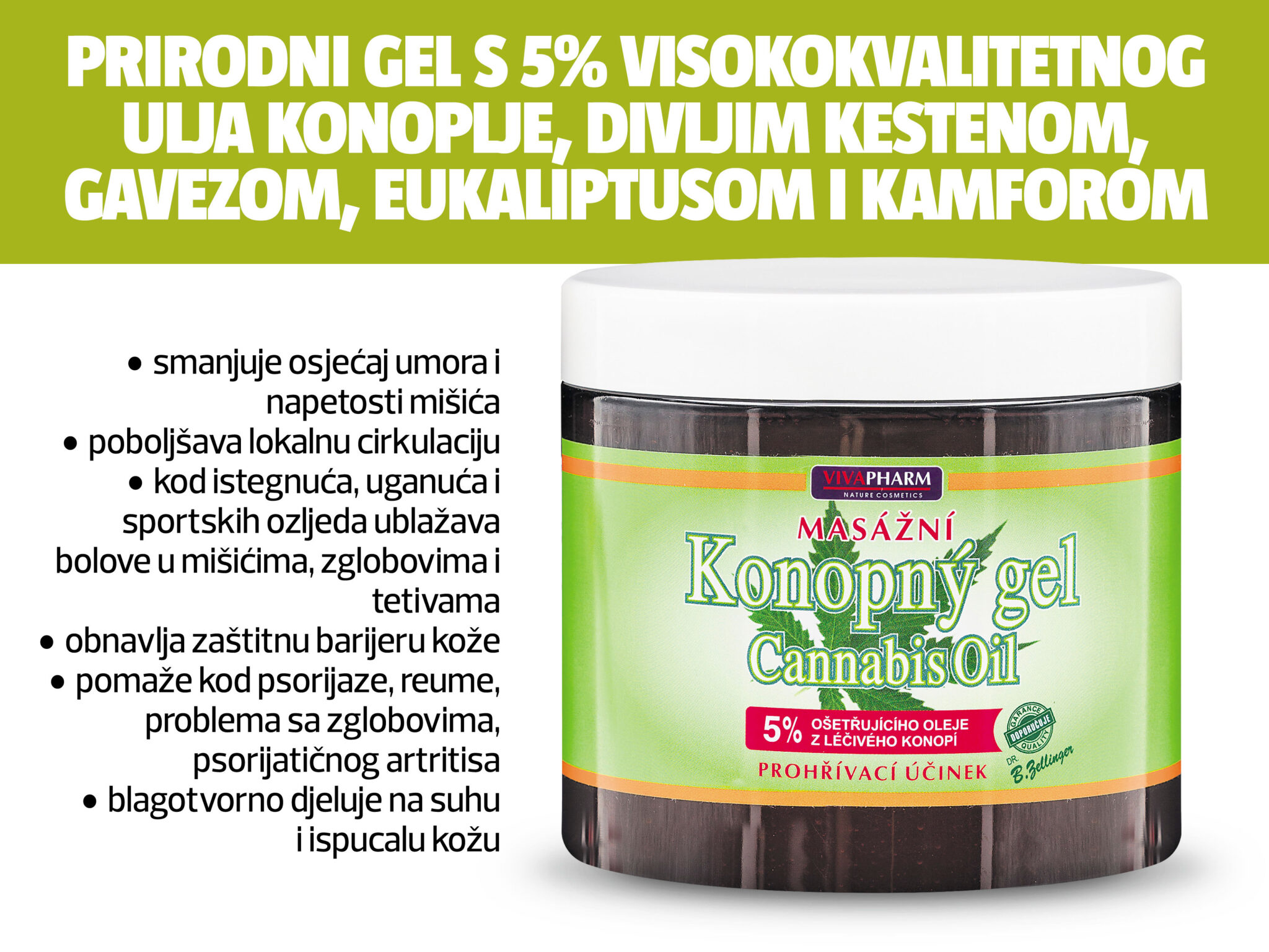 Prirodni biljni gel s konopljom, kestenom, gavezom, eukaliptusom i ... Prirodni biljni gel s konopljom, kestenom, gavezom, eukaliptusom i ...